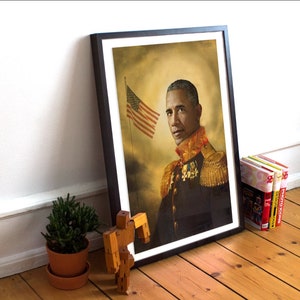 Barack Obama Poster, Classical Painting, Regal Art, General, President ...