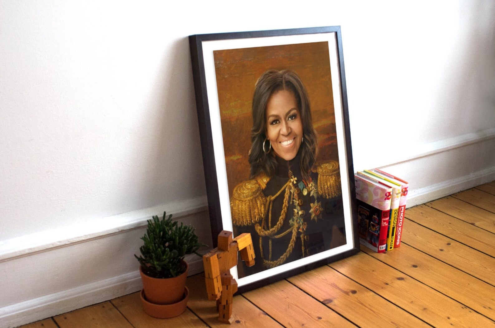 Michelle Obama Poster Classical Painting Regal art General | Etsy