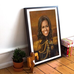 Michelle Obama Poster, Classical Painting, Regal Art, General, First ...
