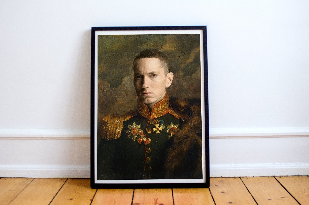 Eminem Poster Classical Painting Regal art General Hip | Etsy