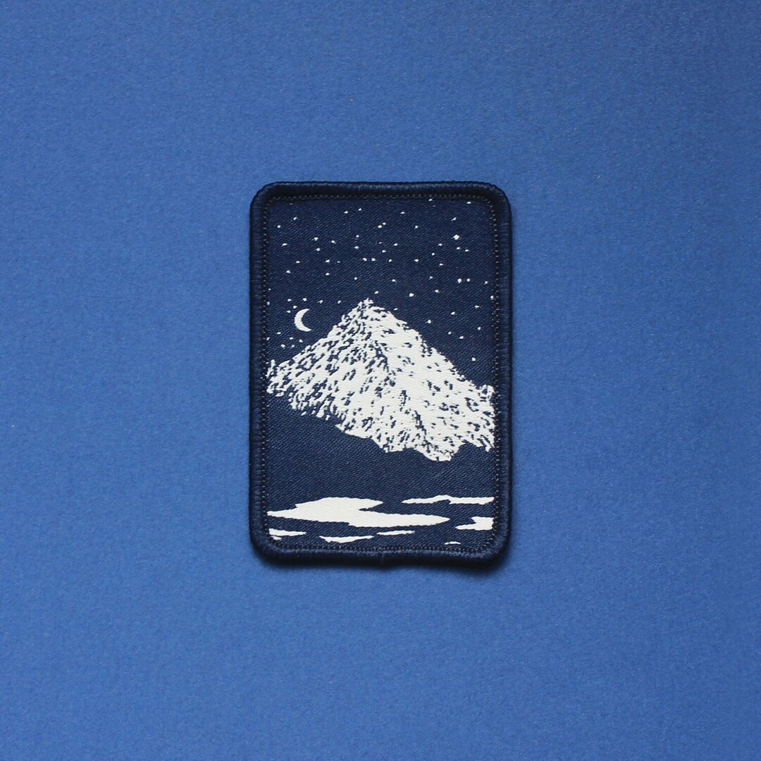 Moonlight - Woven Landscape Wanderlust Iron on Patch - Etsy
