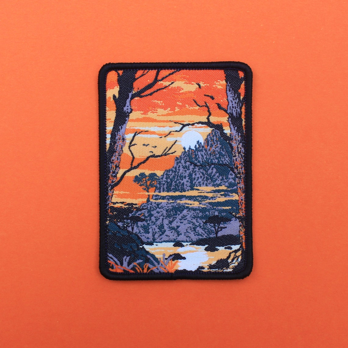 Tropic Woven Landscape Wanderlust Patch Sunrise Patch - Etsy