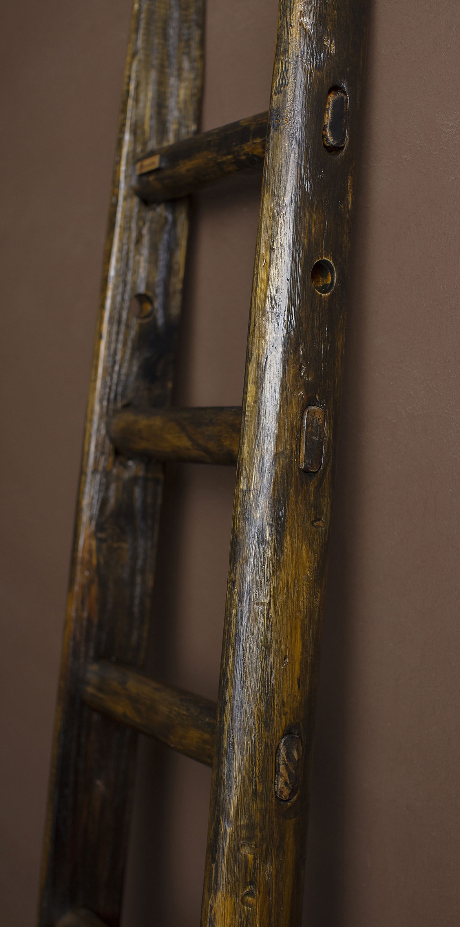 Wood Ladder With old Factory Finishing sign of - Etsy