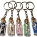 Mini Beach in a Bottle Keychain With Real Sea Shells Colored Sand ...