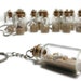 Mini Beach in a Bottle Keychain With Real Sea Shells Colored Sand ...