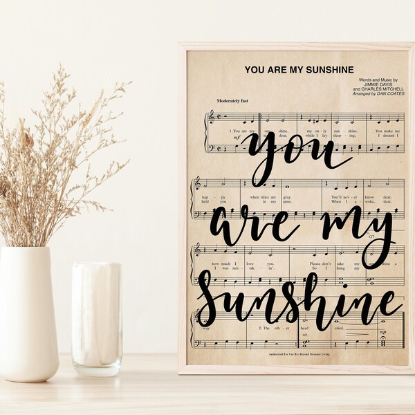 You Are My Sunshine Sign - Etsy