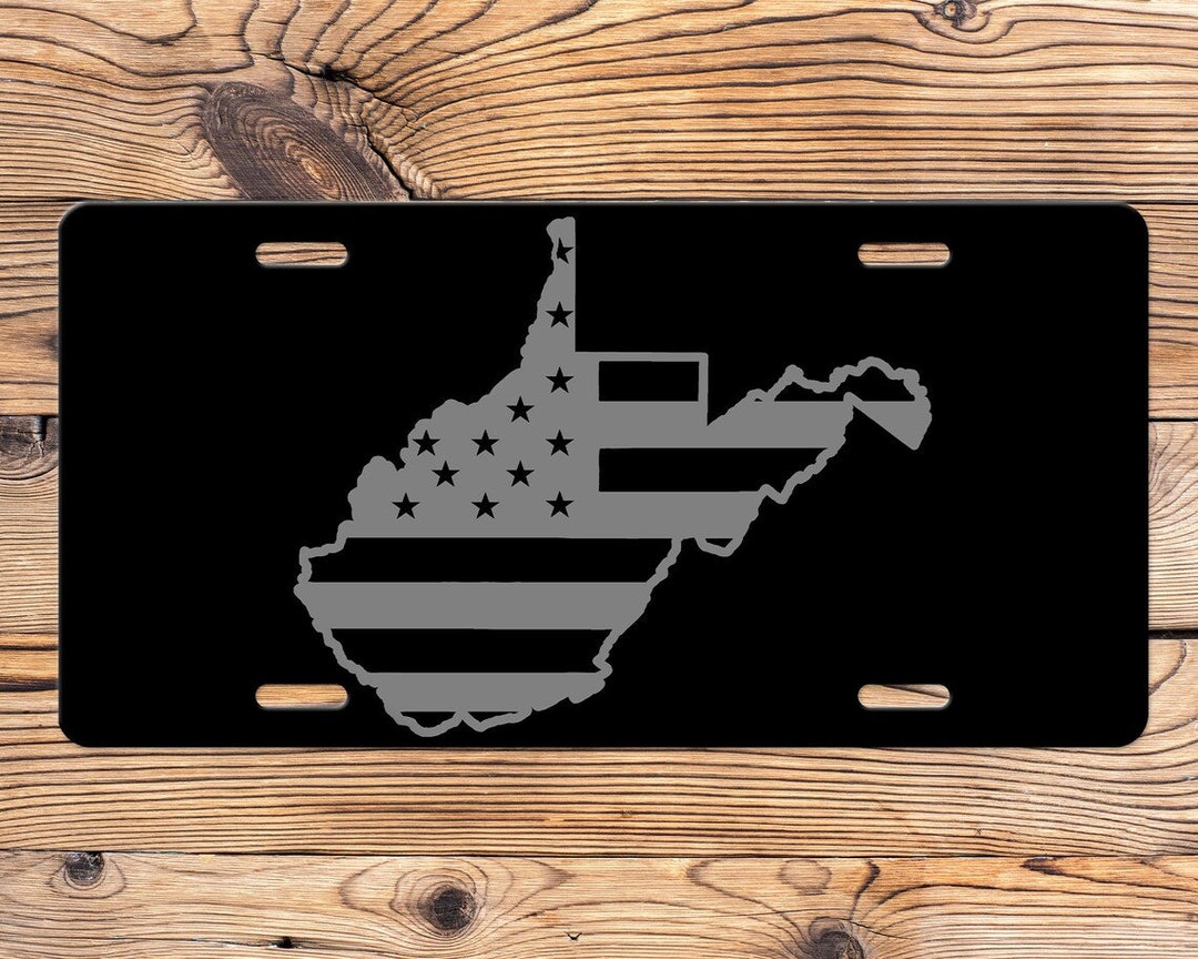 West Virginia Flag License Plate - Etsy