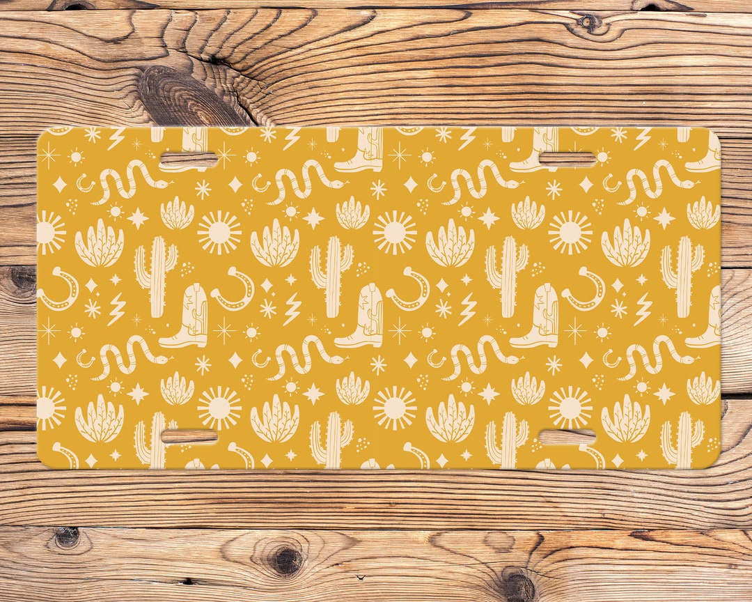 Desert Things License Plate Your Choice Color - Etsy