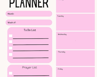 February Weekly Planner, Goodnotes, Instant Download, Printable Planner ...