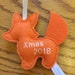 Fox Stuffed Keychain Ornament Woodland Personalized Embroidered Stuffed ...