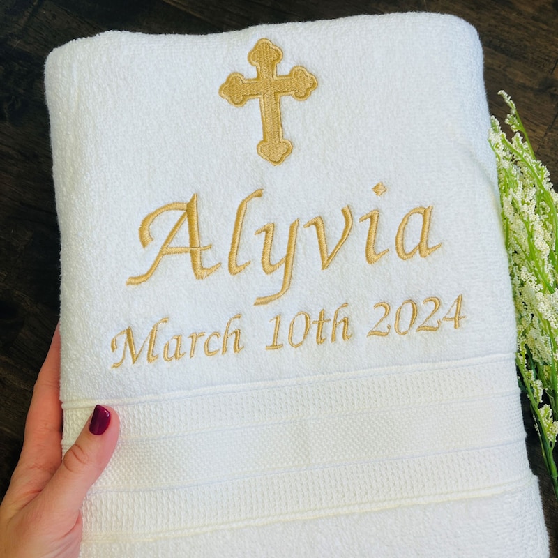 Baptism Towel - Etsy