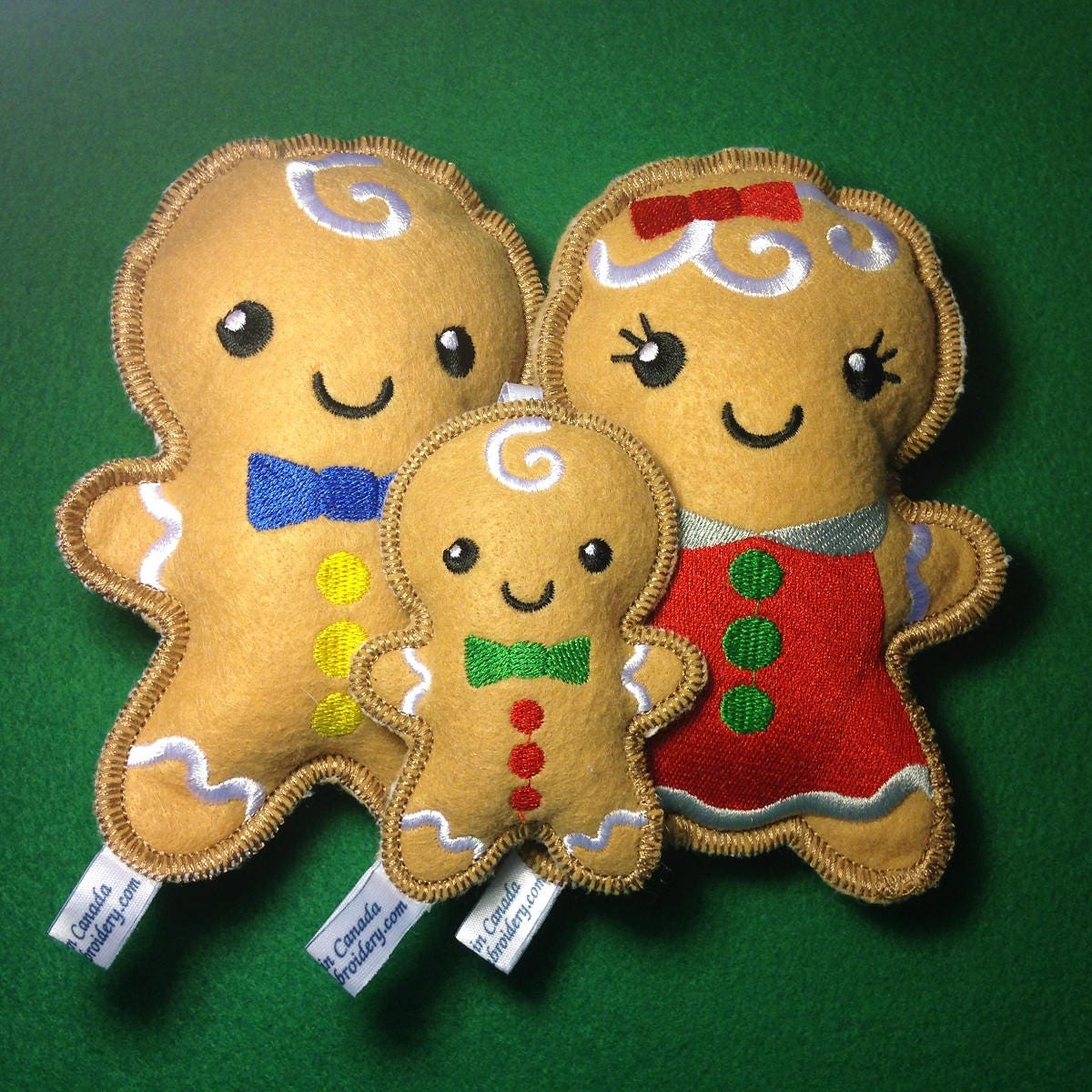 Gingerbread Man Keychain Felt Xmas key chain Stocking - Etsy España