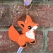 Fox Stuffed Keychain Ornament Woodland Personalized Embroidered Stuffed ...