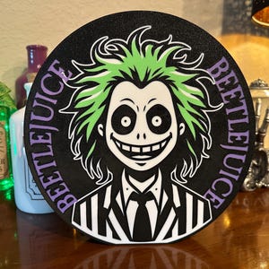 Brand New 3d-printed Beetlejuice Face Neon LED Sign - Perfect for Movie ...