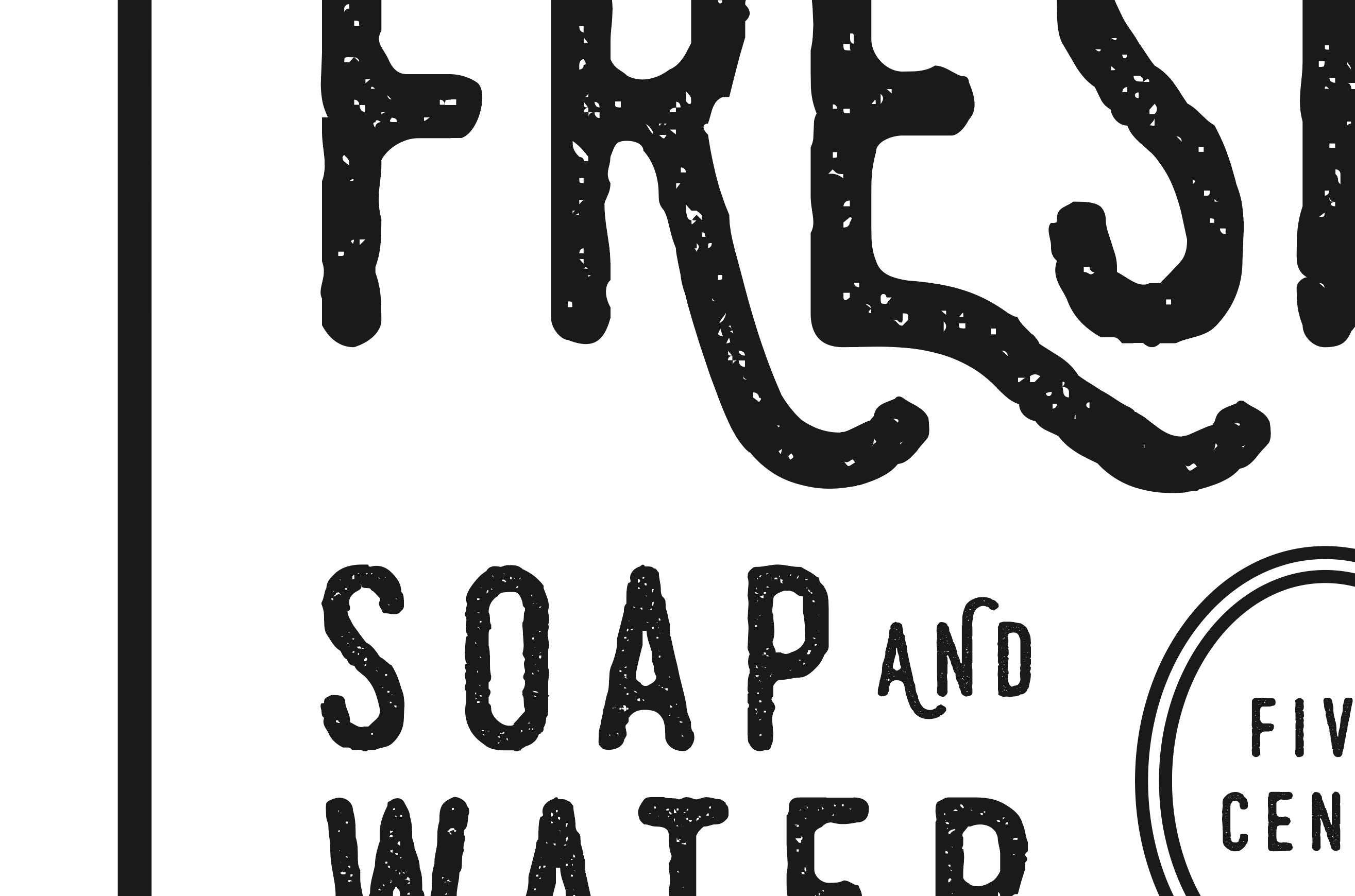 Fresh Soap & Water Sign Printable JPG, PNG, PDF File - Farmhouse Sign ...