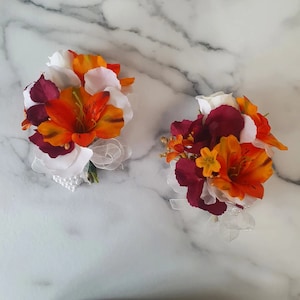 Burnt Orange Bouquet, Wedding Bouquet and Buttonholes, Autumn Wedding ...