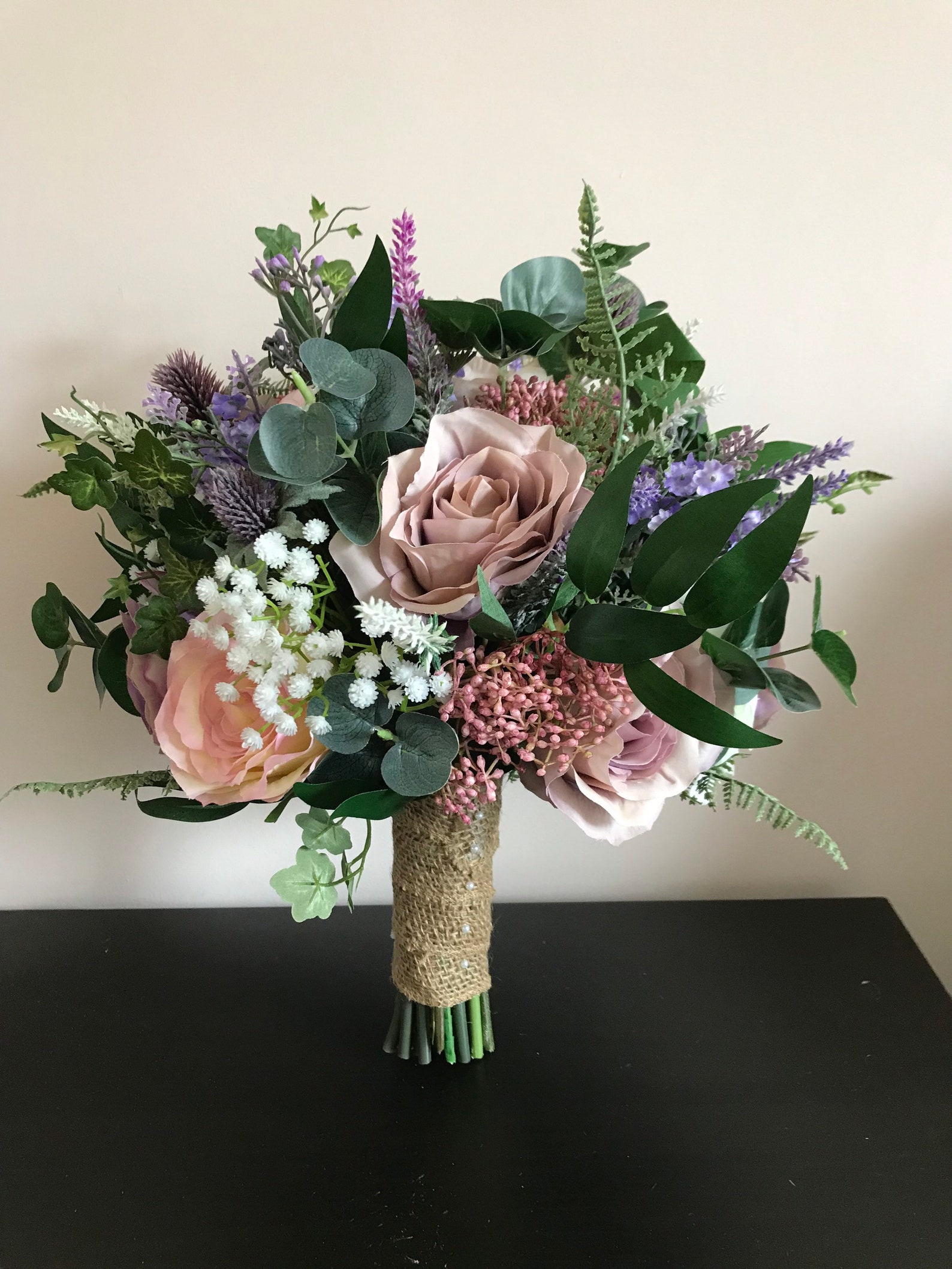 Dusky Pink & Dusky Lilac Wedding Flowers Blush Pink Boho - Etsy UK