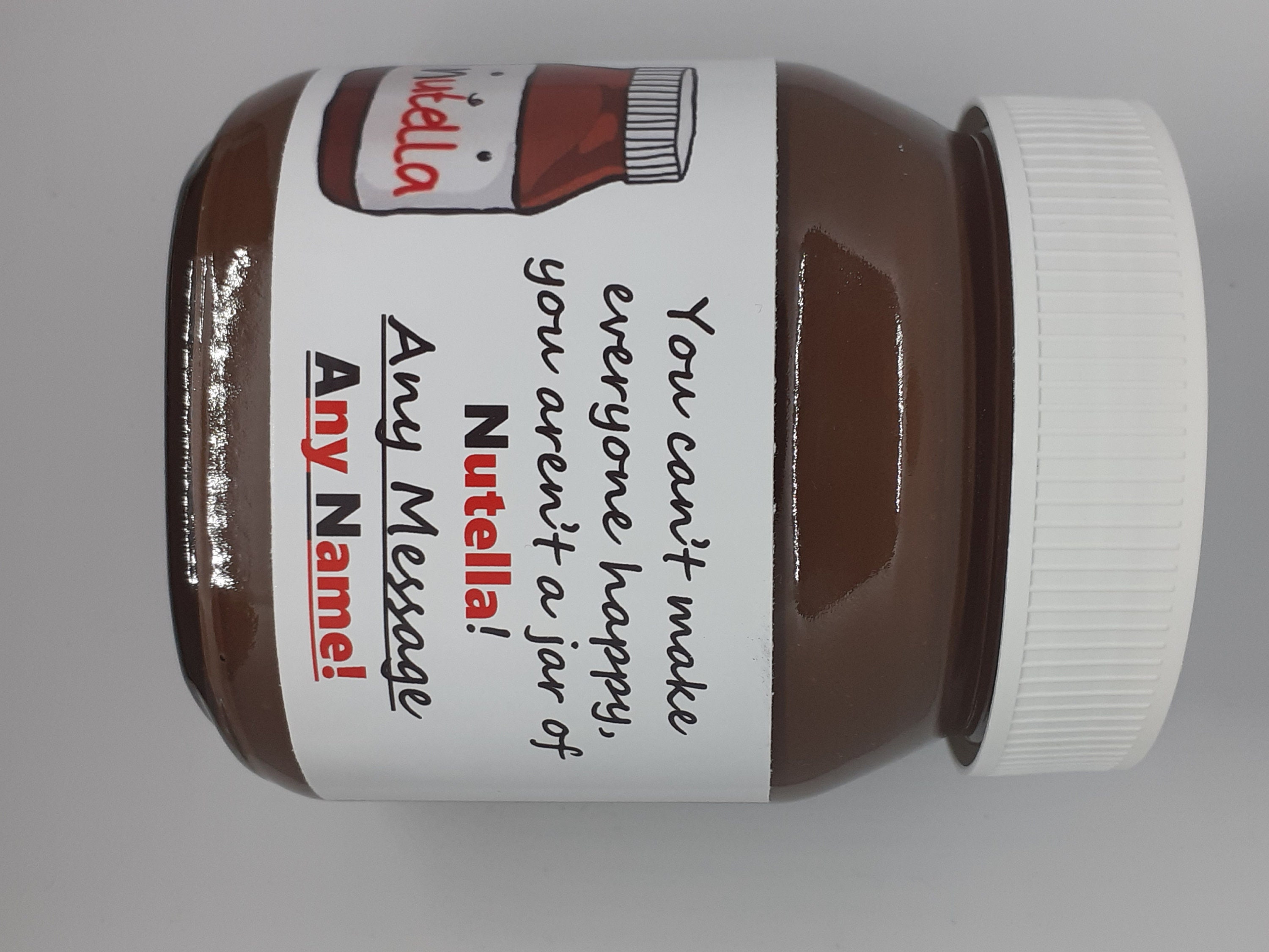 400g Personalised Nutella Label Valentines Day Love - Printable ...
