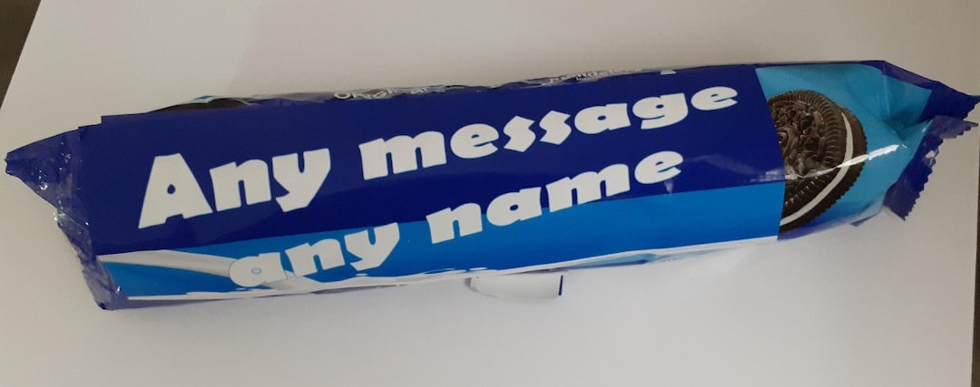Personalised Personalized Label for OREO Biscuits Quirky Gift - Etsy