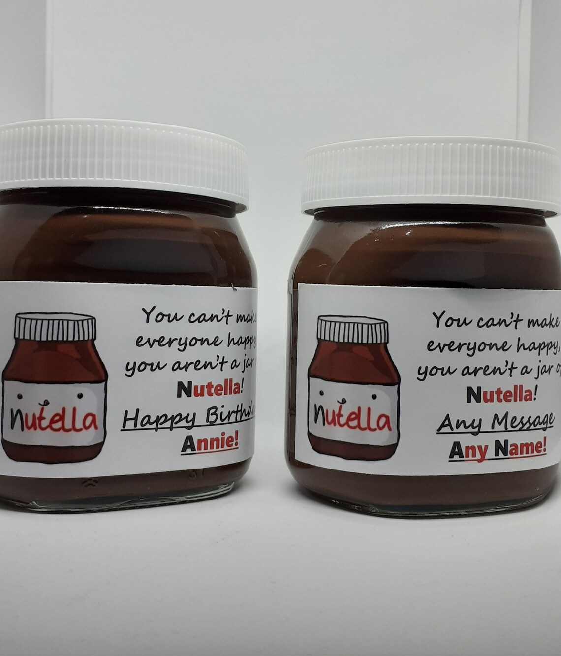 400g Personalised Nutella Label Valentines Day Love Printable Download ...