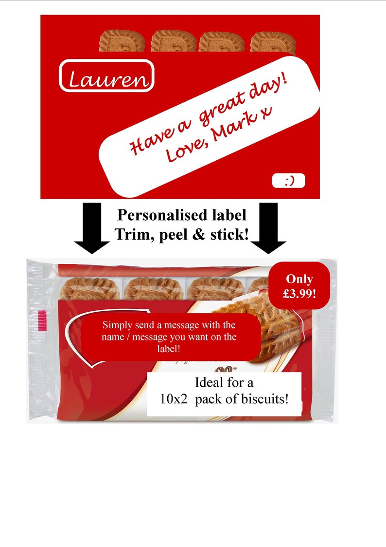 Biscoff Specaloos Personalised Personalized Lotus Spoof Label - Etsy UK