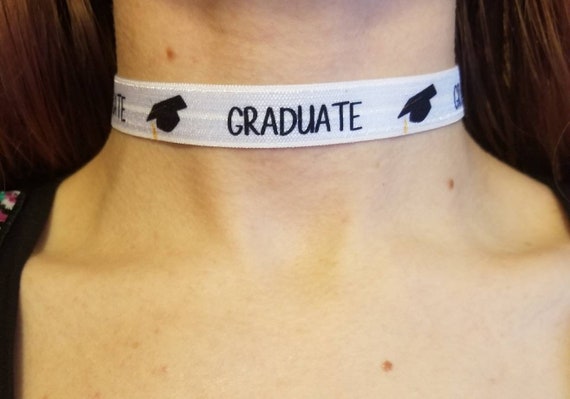 Graduate Choker Necklace Graduation Class of 2021 College - Etsy
