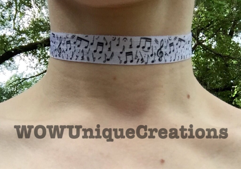 Musical Notes Choker, Chokers, Music Lovers, Music, Teens, Gifts for ...