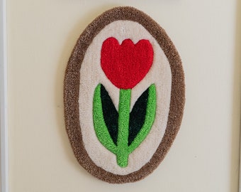 Handtufted Hibiscus Flower Rug or Wall Decor - Etsy