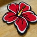 Handtufted Hibiscus Flower Rug or Wall Decor - Etsy