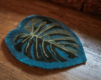 Leaf Tufted Rug - Etsy