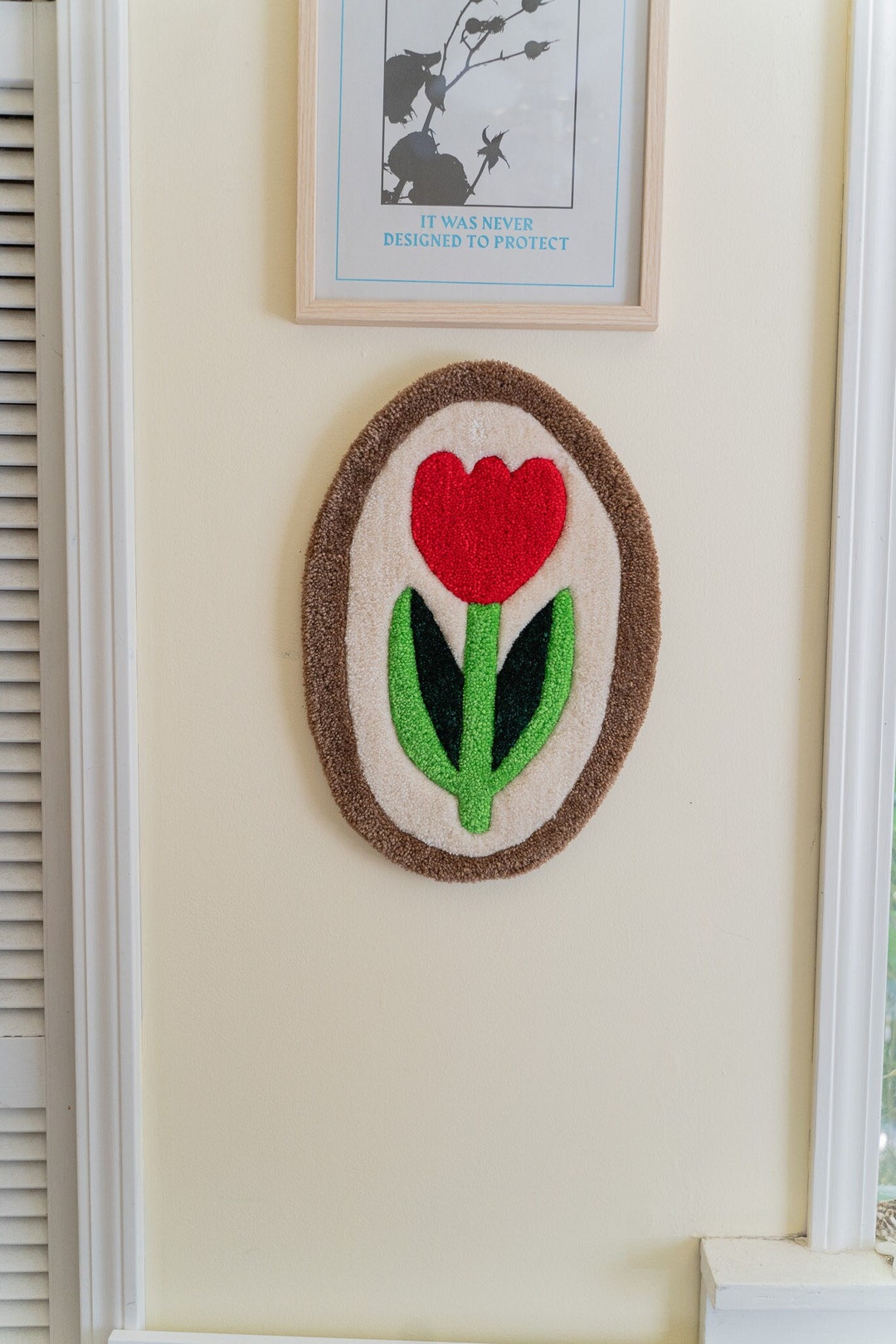 Tulip Flower Tufted Rug or Wall Decor - Etsy