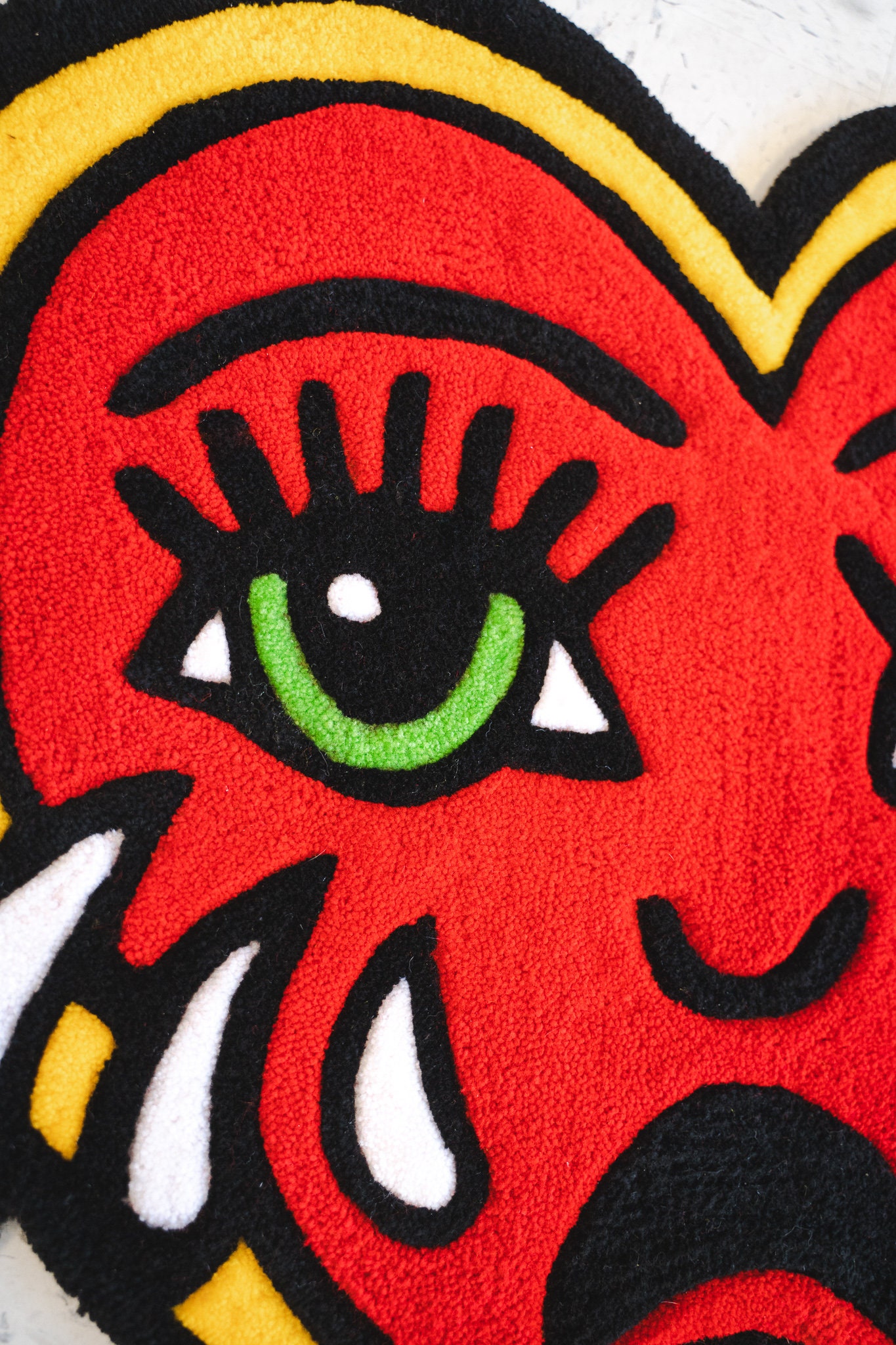 Handmade Tufted Crying Heart Traditional Tattoo Rug - Etsy