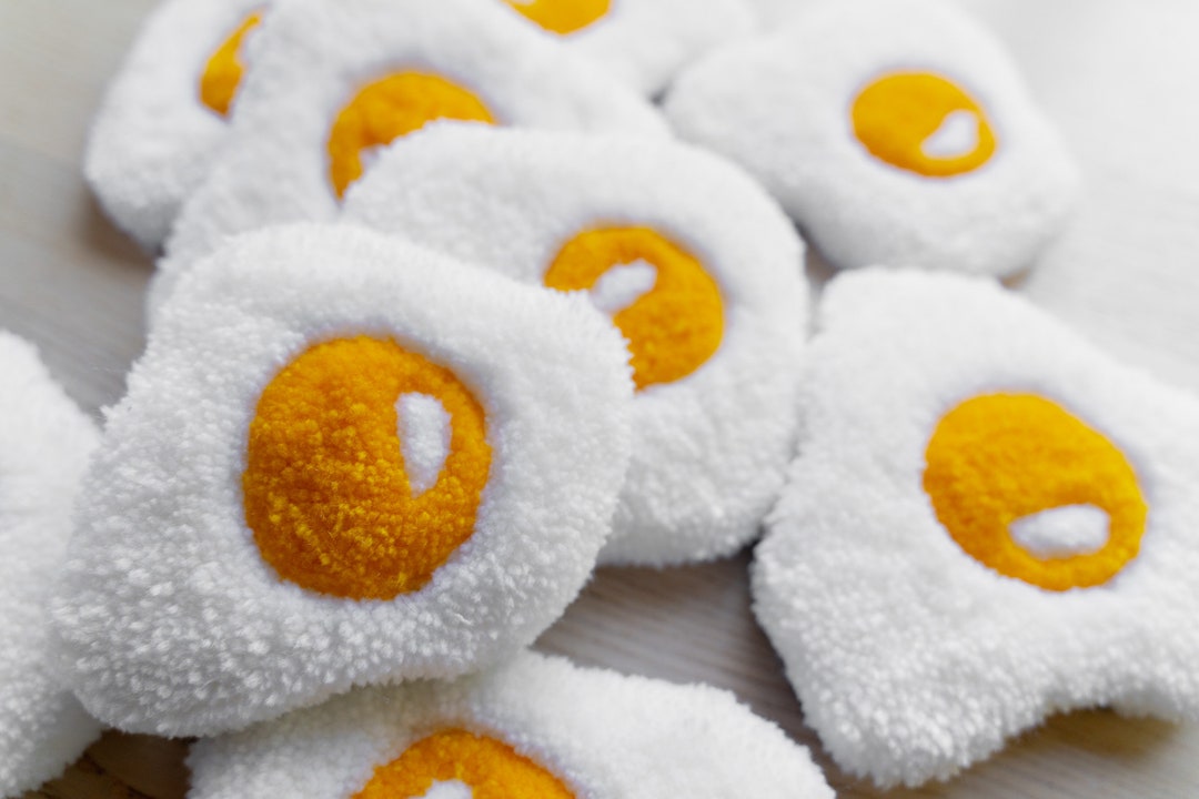 Handmade Tufted Egg Rug Coaster or Wall Decor - Etsy