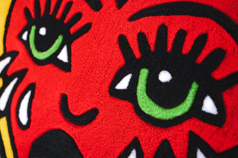 Handmade Tufted Crying Heart Traditional Tattoo Rug - Etsy