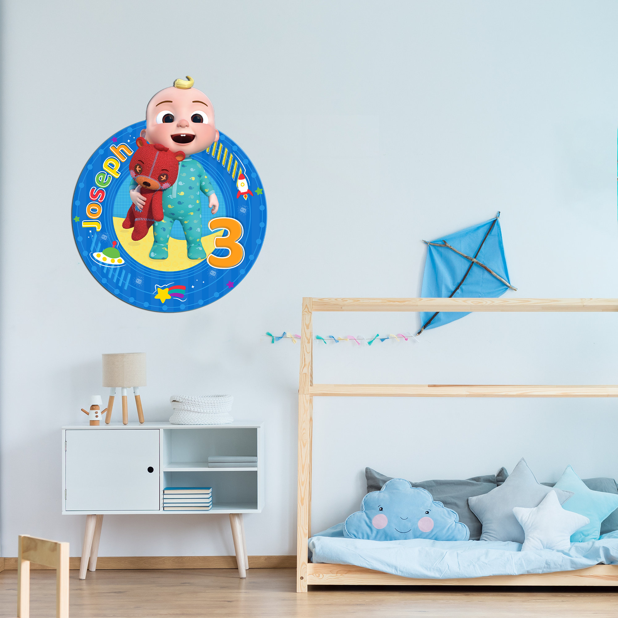 Cocomelon JJ Happy Birthday Sign in PVC EGD X Cocomelon - Etsy