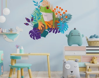 Frog Wall Decal | Etsy