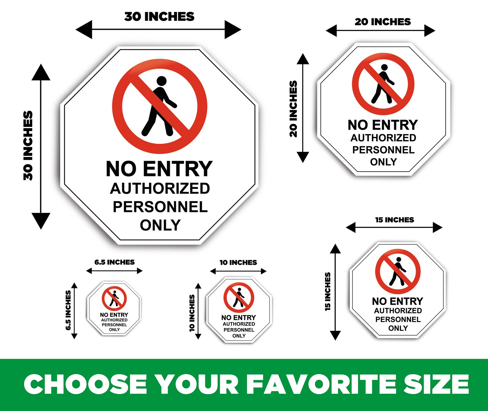 Safety Sign Hexagonal: No Entry Warning Signs Prohibition | Etsy