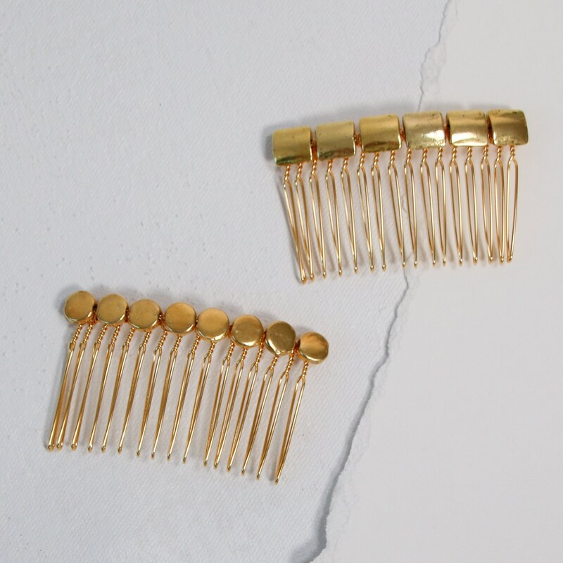 Gold Hair Comb - Etsy