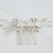 Scattered Flower Bud Hair Comb | Simple and Modern Wedding Accessories ...