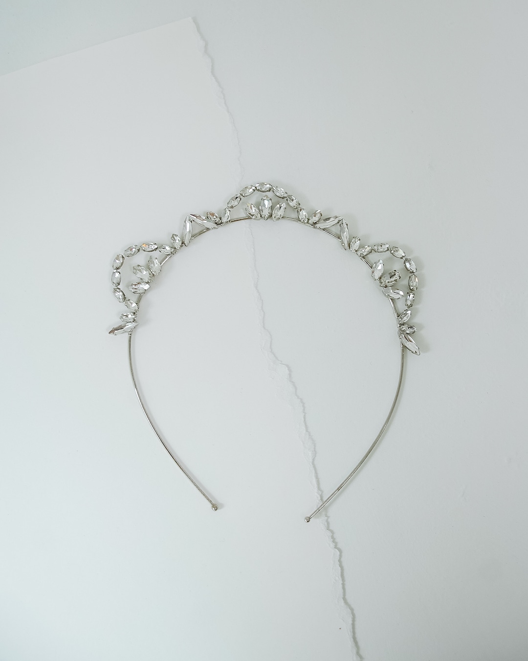 Lotus Tiara | Arches of Rhinestones Adorn This Bridal Statement ...