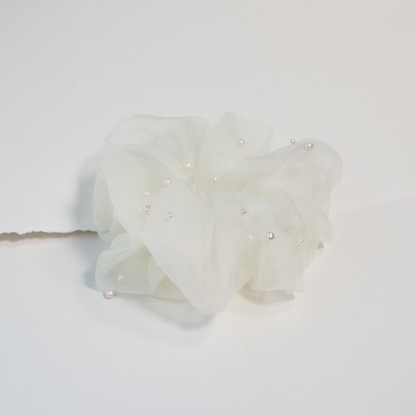 Pearl Scrunchie - Etsy