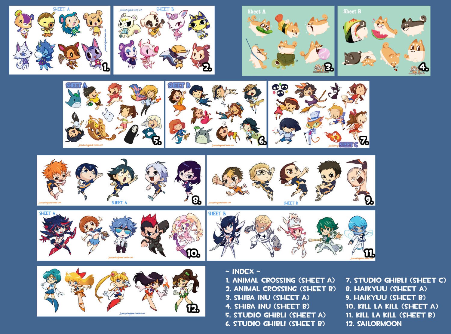 Pick and Choose Any Sticker Sheets 4x6 3x10 - Etsy