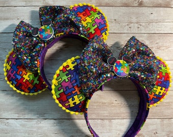 Autism Mickey Mouse Ears - Etsy