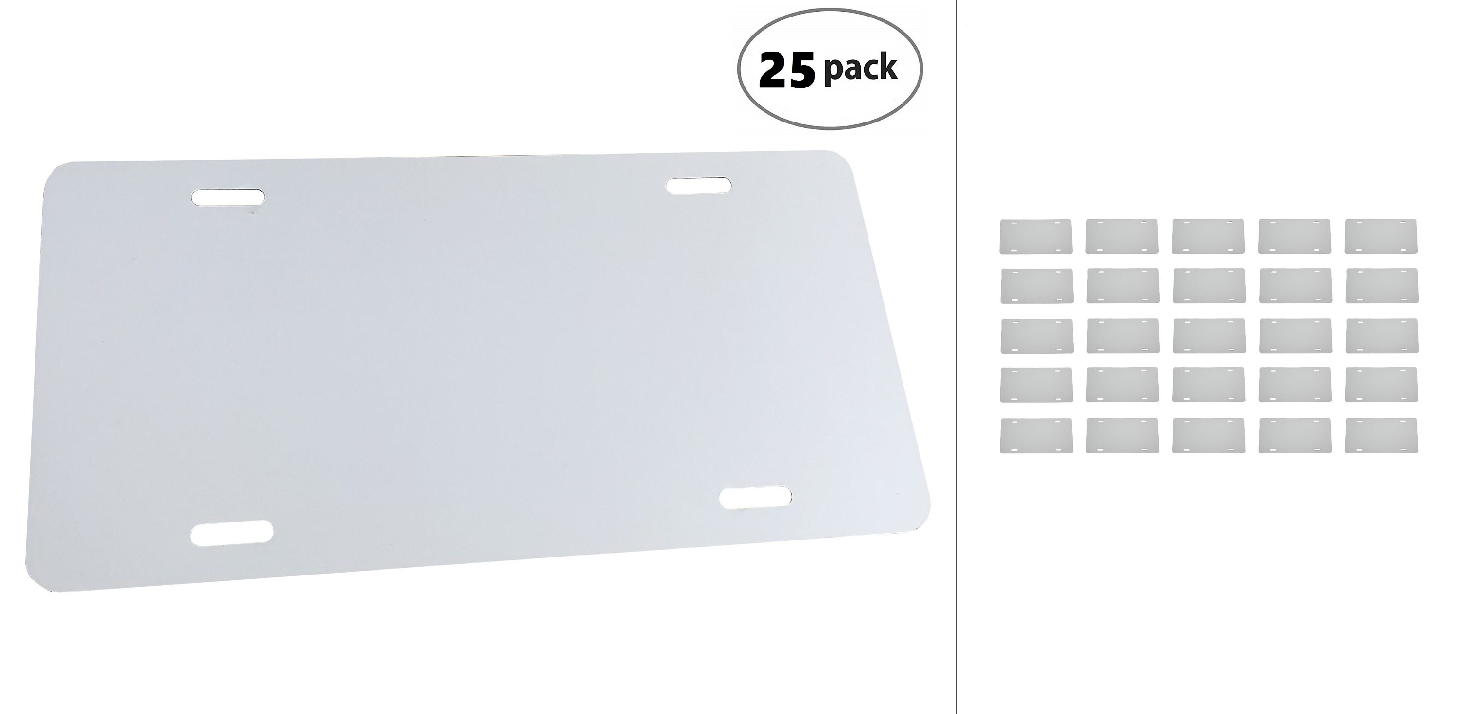 020 White Anodized Aluminum License Plate Blank Light Weight - Etsy