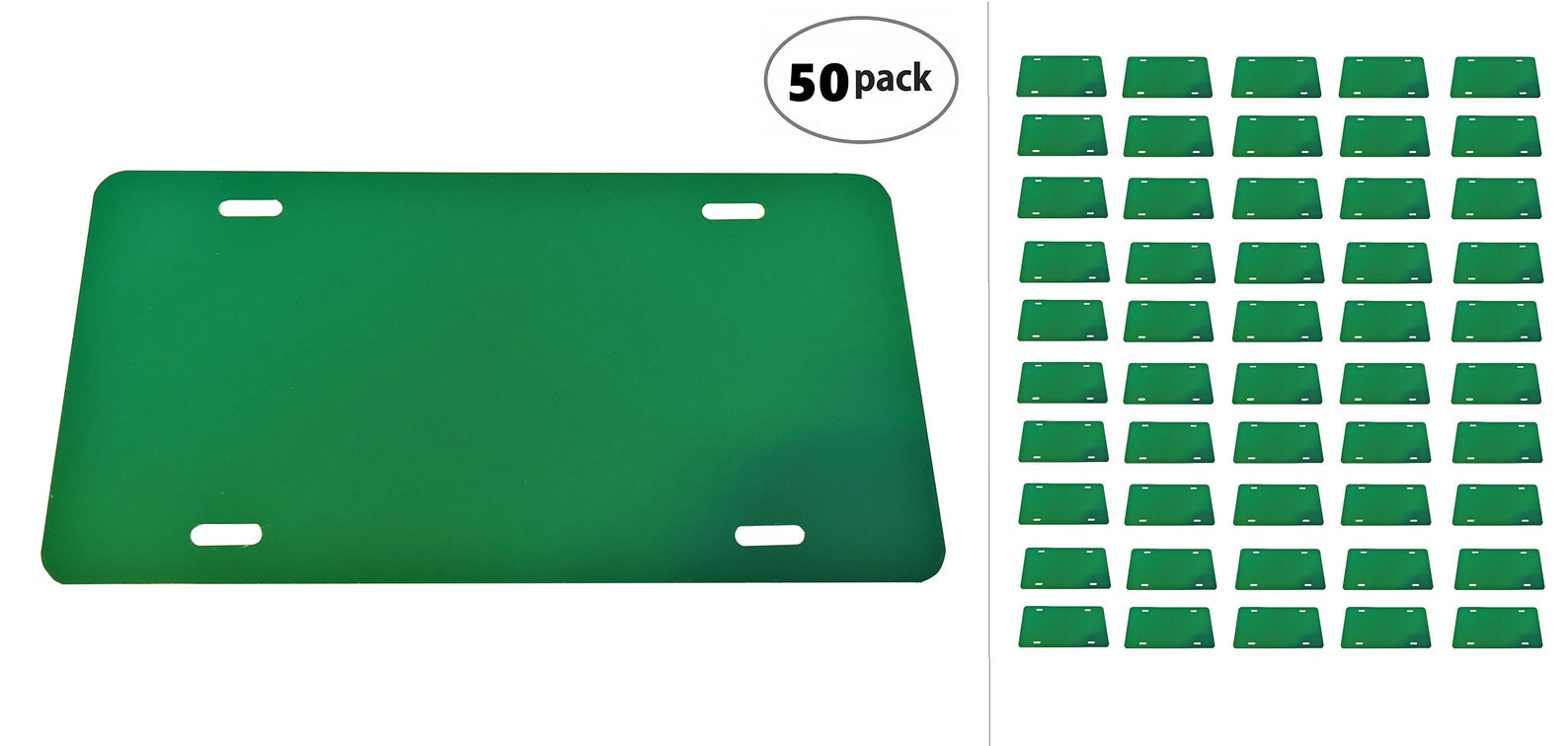 Green Leaf Anodized Aluminum License Plate Blank Heavy Gauge | Etsy