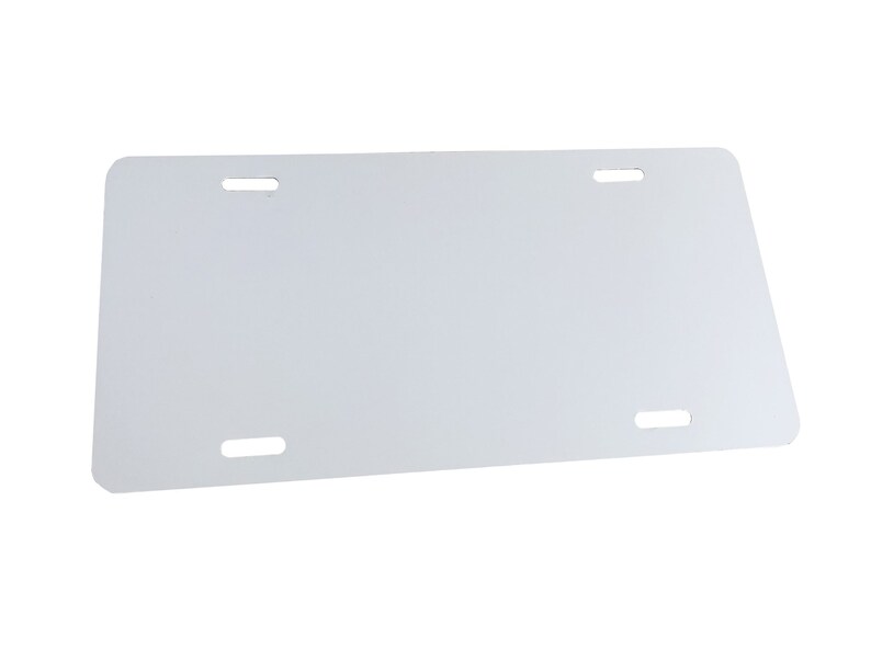 020 White Anodized Aluminum License Plate Blank Light Weight - Etsy