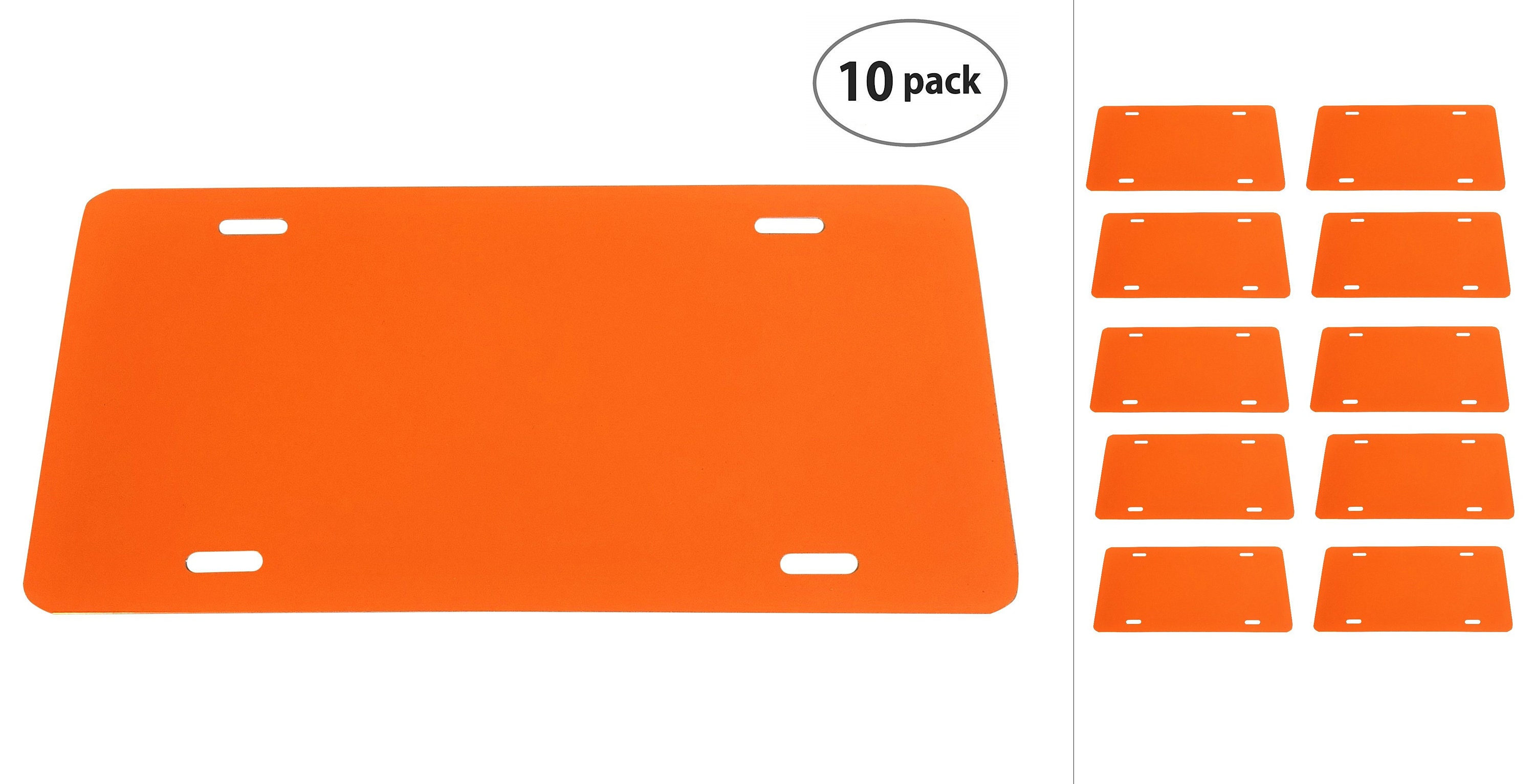 Orange Juice Anodized Aluminum License Plate Blank Heavy - Etsy