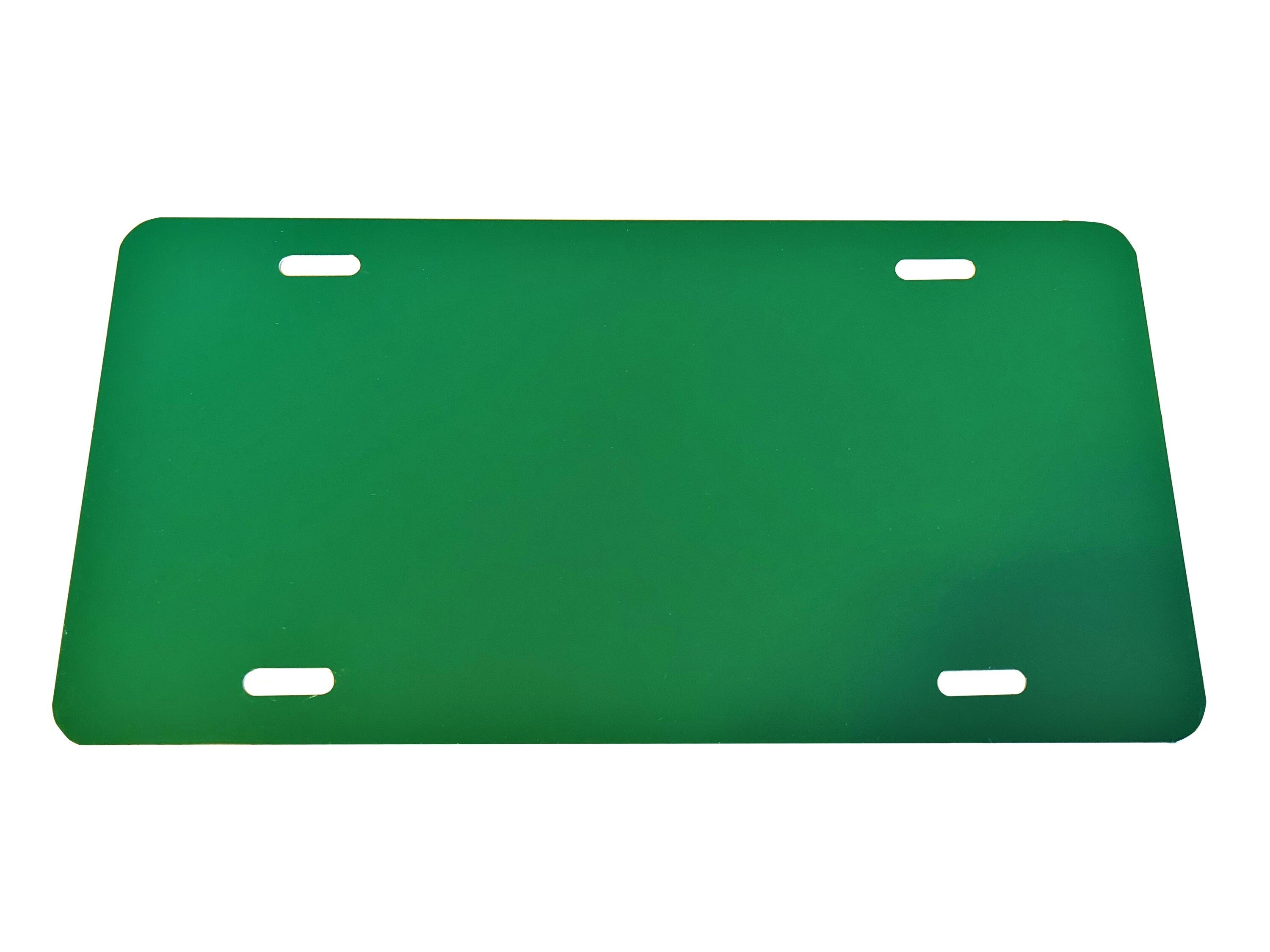 Green Leaf Anodized Aluminum License Plate Blank Heavy Gauge | Etsy