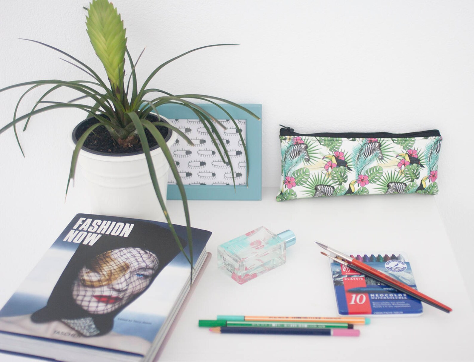 Pencil Case - Pencil Case Vegan - Tropical Leaf - Pencil Case- Pencil ...
