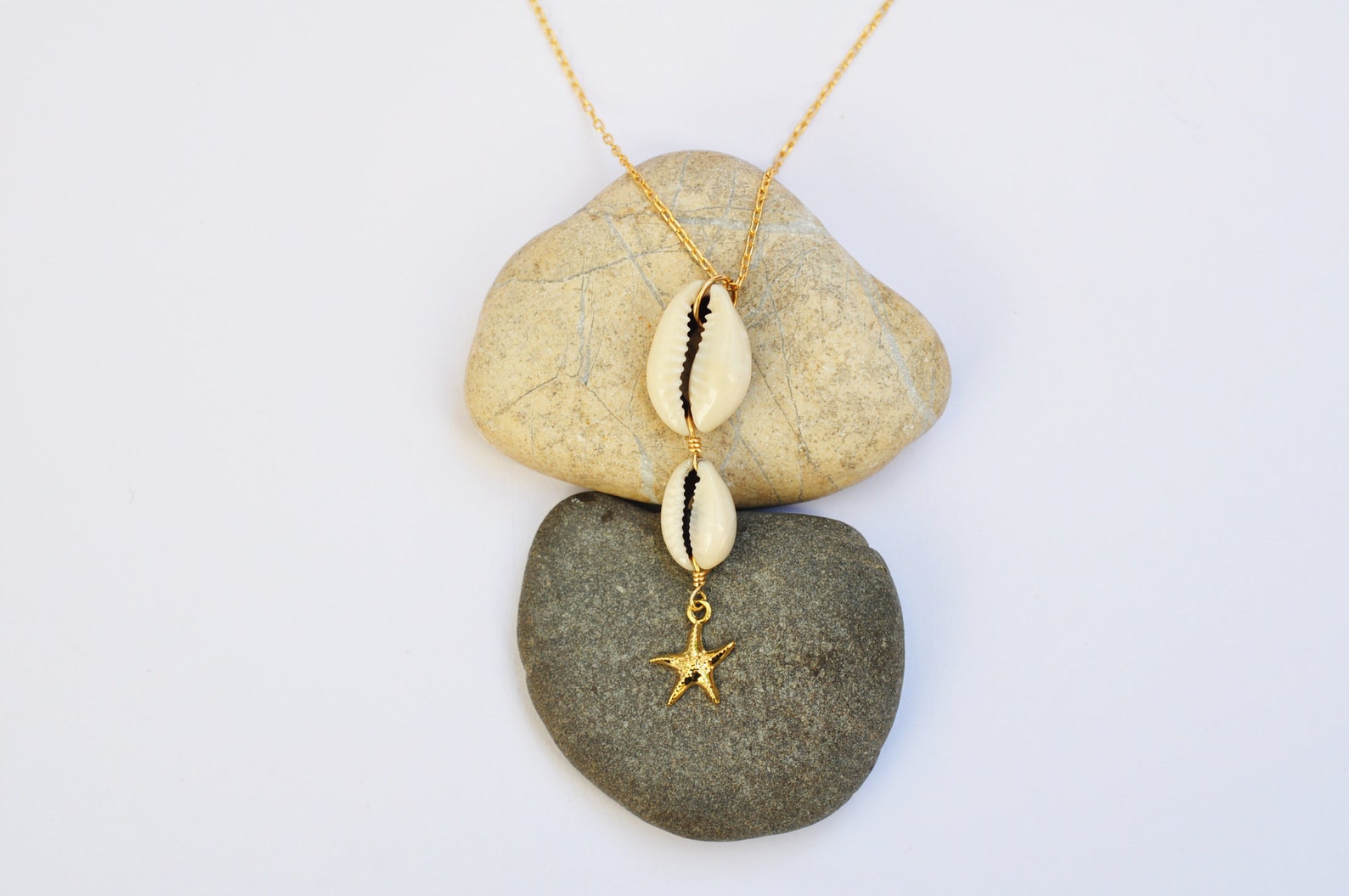 Real Shell Necklace, Shell Necklace, Gold Shell, Dainty Necklace, Shell ...